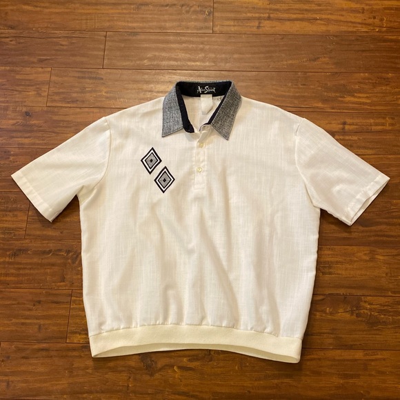 Vintage | Shirts | Vtg 8s Alan Stuart Polo Shirt Size Large | Poshmark